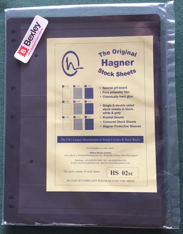 Hagner Stocksheets (Pack of 10) - Bexley Stamp and Coin Accessories