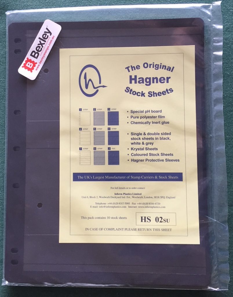 Hagner Stocksheets (Pack of 10) - Bexley Stamp and Coin Accessories
