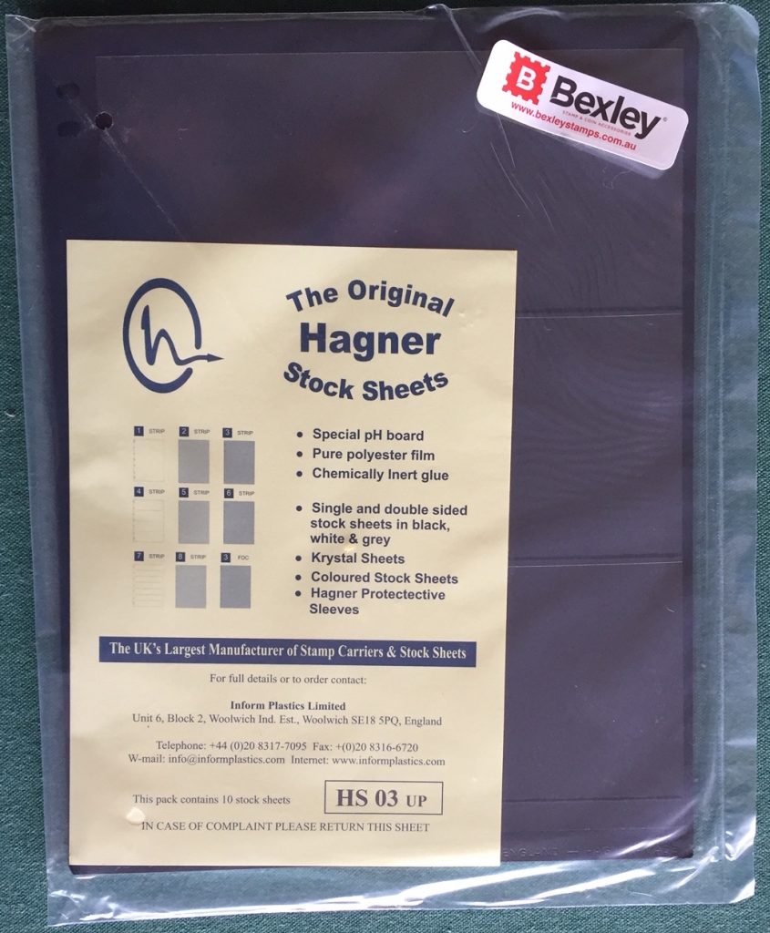 Hagner Stocksheets (Pack of 10) - Bexley Stamp and Coin Accessories