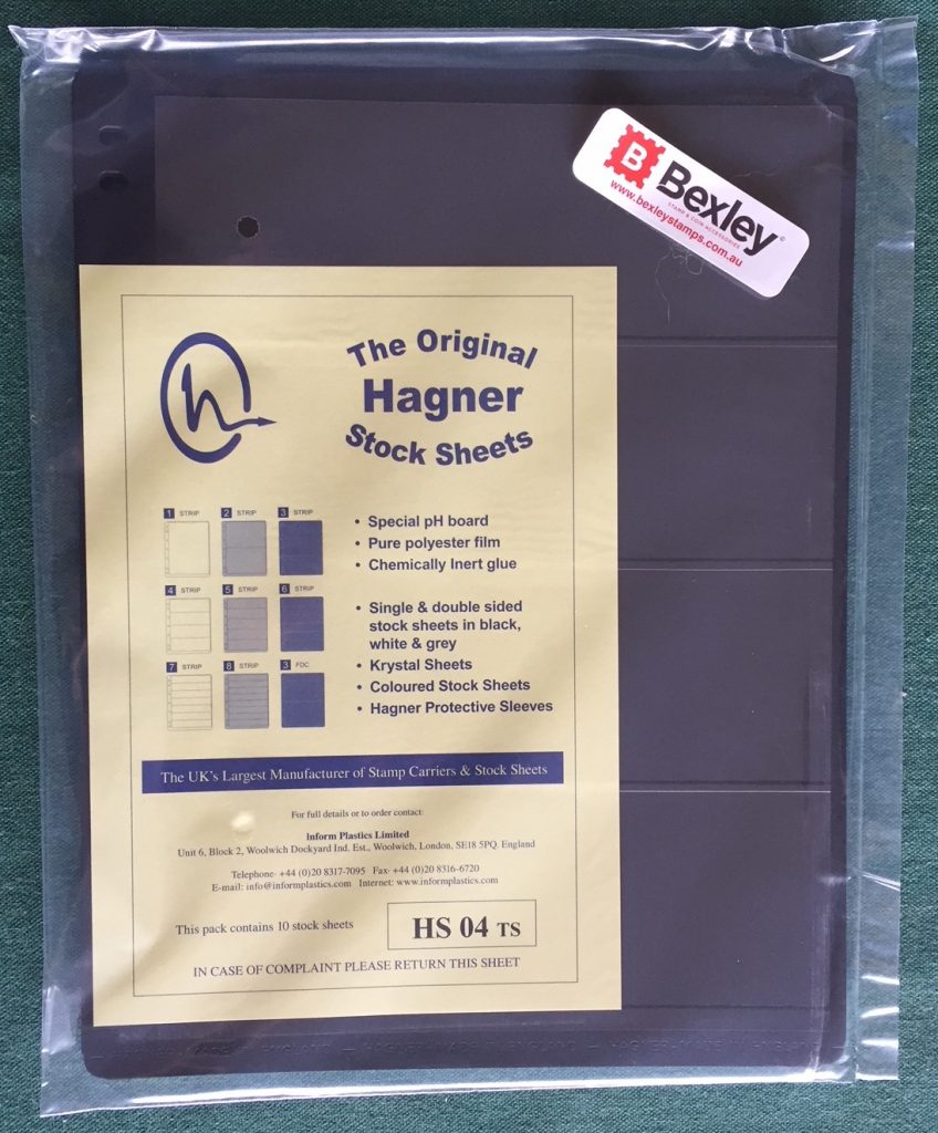 Hagner Stocksheets (Pack of 10) - Bexley Stamp and Coin Accessories