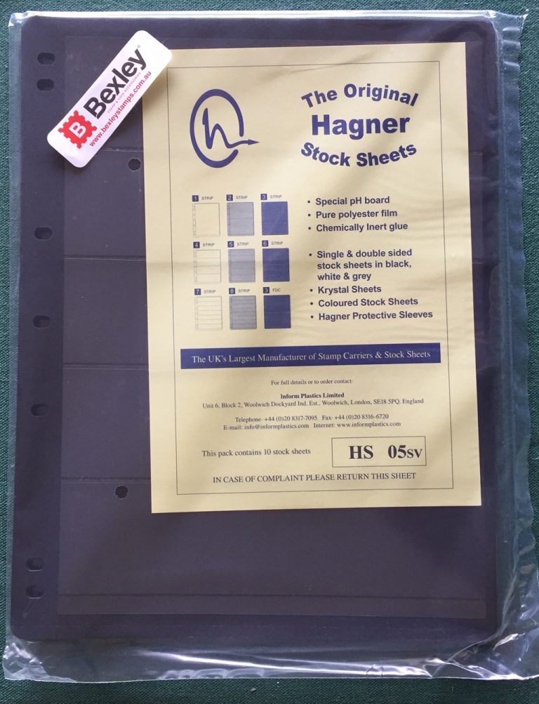 Hagner Stocksheets (Pack of 10) - Bexley Stamp and Coin Accessories