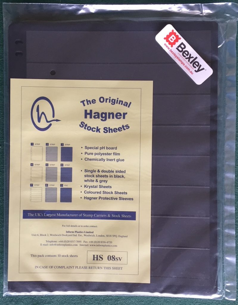 Hagner Stocksheets (Pack of 10) - Bexley Stamp and Coin Accessories