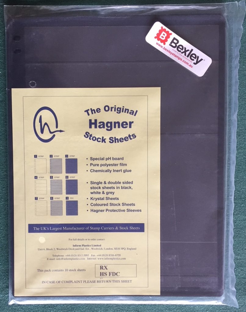 Hagner Stocksheets (Pack of 10) - Bexley Stamp and Coin Accessories