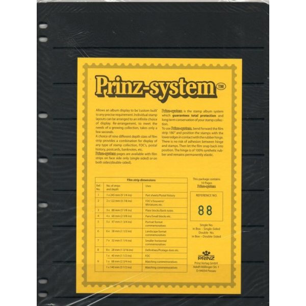 PRINZ Double Sided Stock Sheets - Bexley Stamp and Coin Accessories