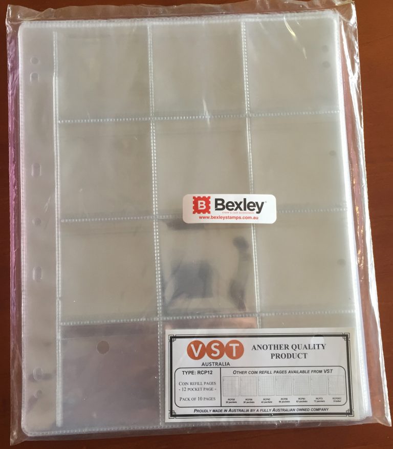 VST Coin & Card Album Refill Pages - Bexley Stamp and Coin Accessories