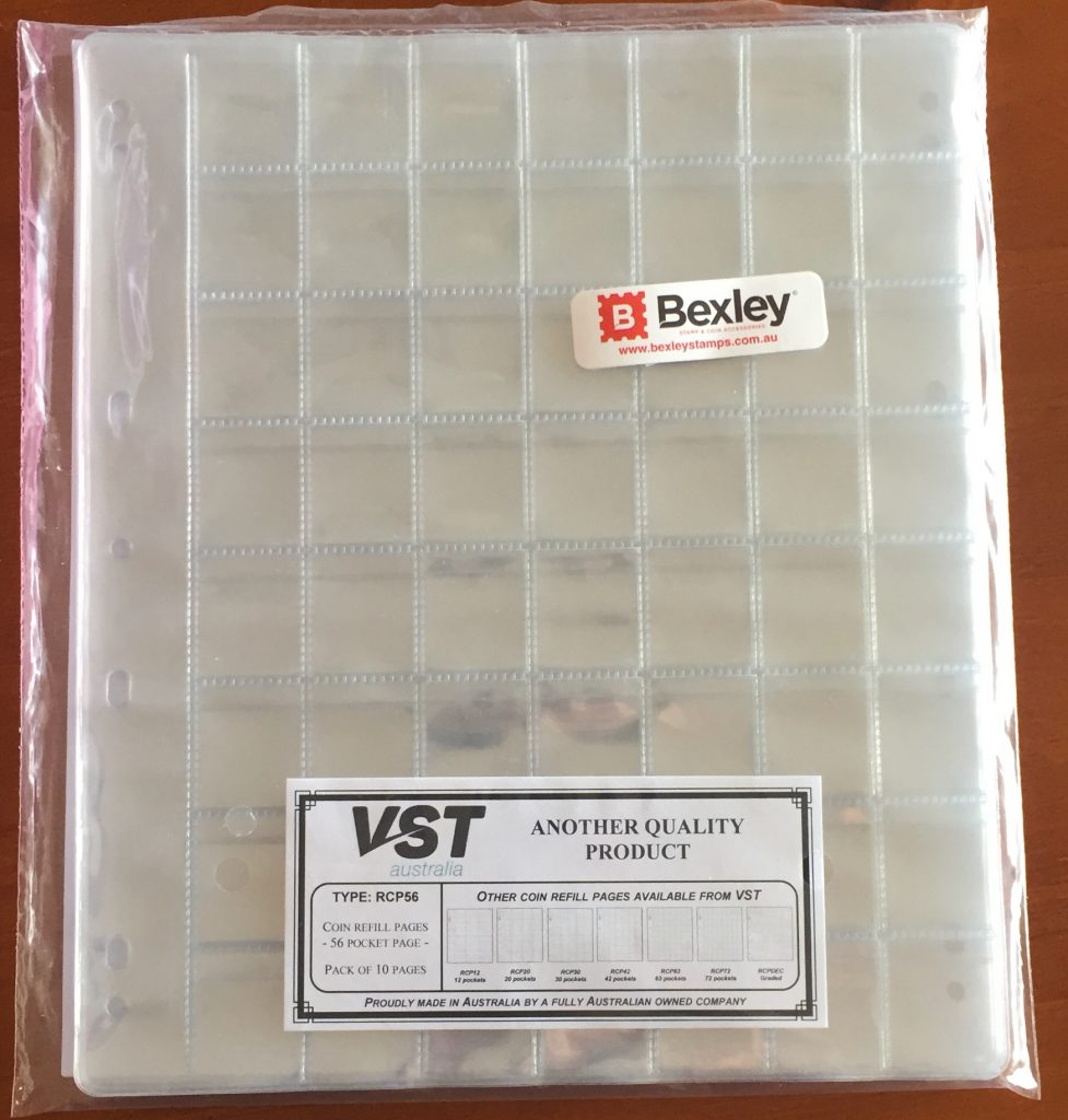 VST Coin & Card Album Refill Pages - Bexley Stamp and Coin Accessories