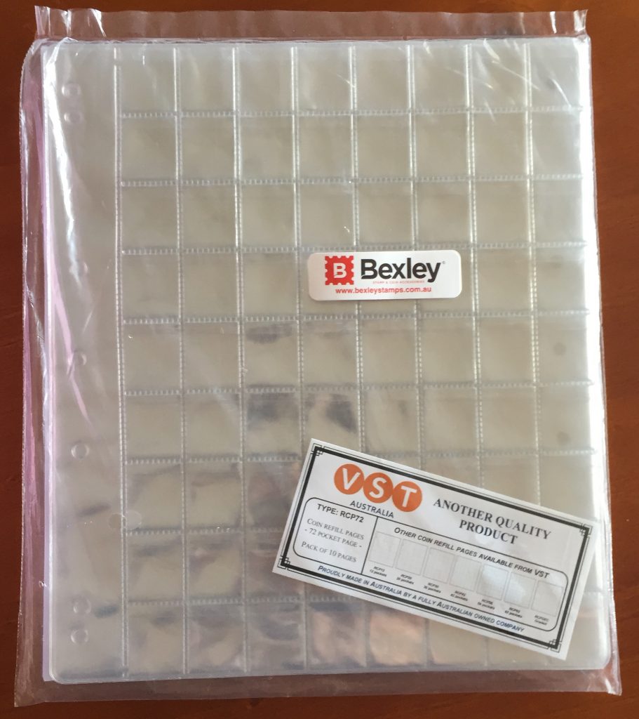 VST Coin & Card Album Refill Pages - Bexley Stamp and Coin Accessories