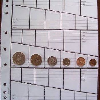 VST Coin & Card Album Refill Pages - Bexley Stamp and Coin Accessories
