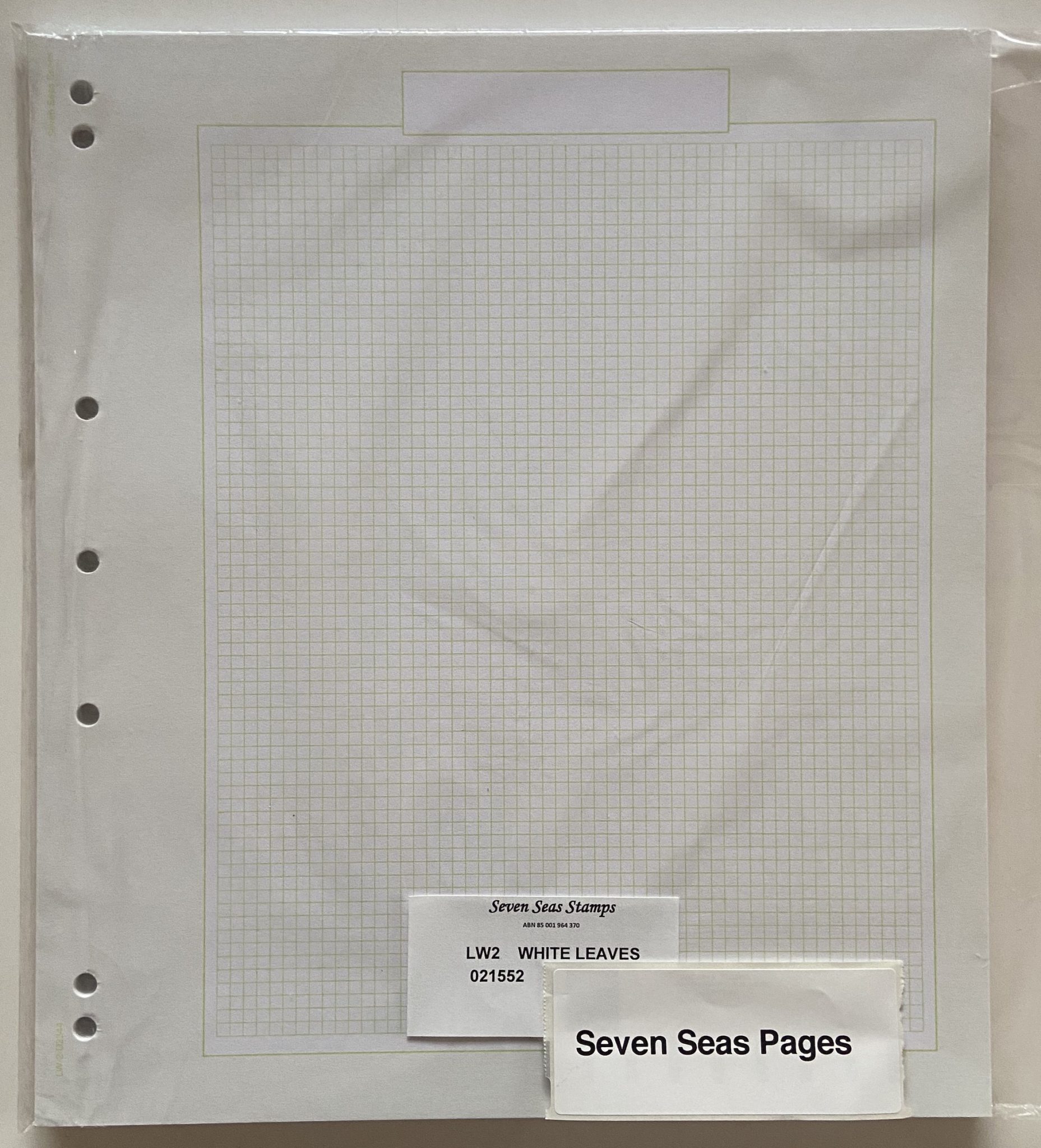 Stamp Album Pages - Blank - Bexley Stamp and Coin Accessories