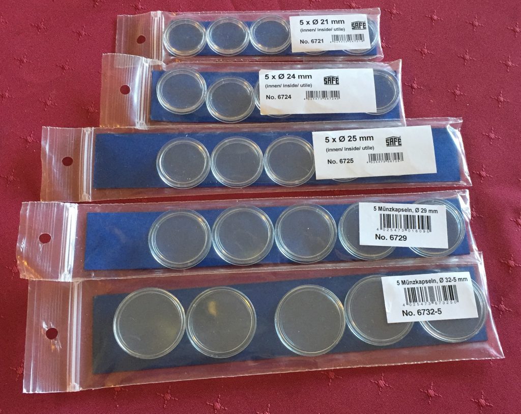 SAFE Coin Capsules - Bexley Stamp and Coin Accessories