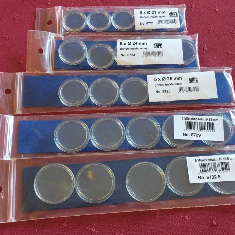 SAFE Coin Capsules - Bexley Stamp and Coin Accessories