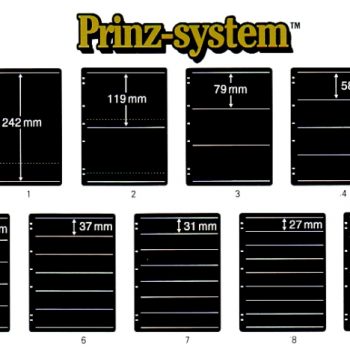 PRINZ Single Sided Stocksheets - Bexley Stamp and Coin Accessories