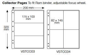 VST Coin & Card Album Refill Pages - Bexley Stamp and Coin Accessories