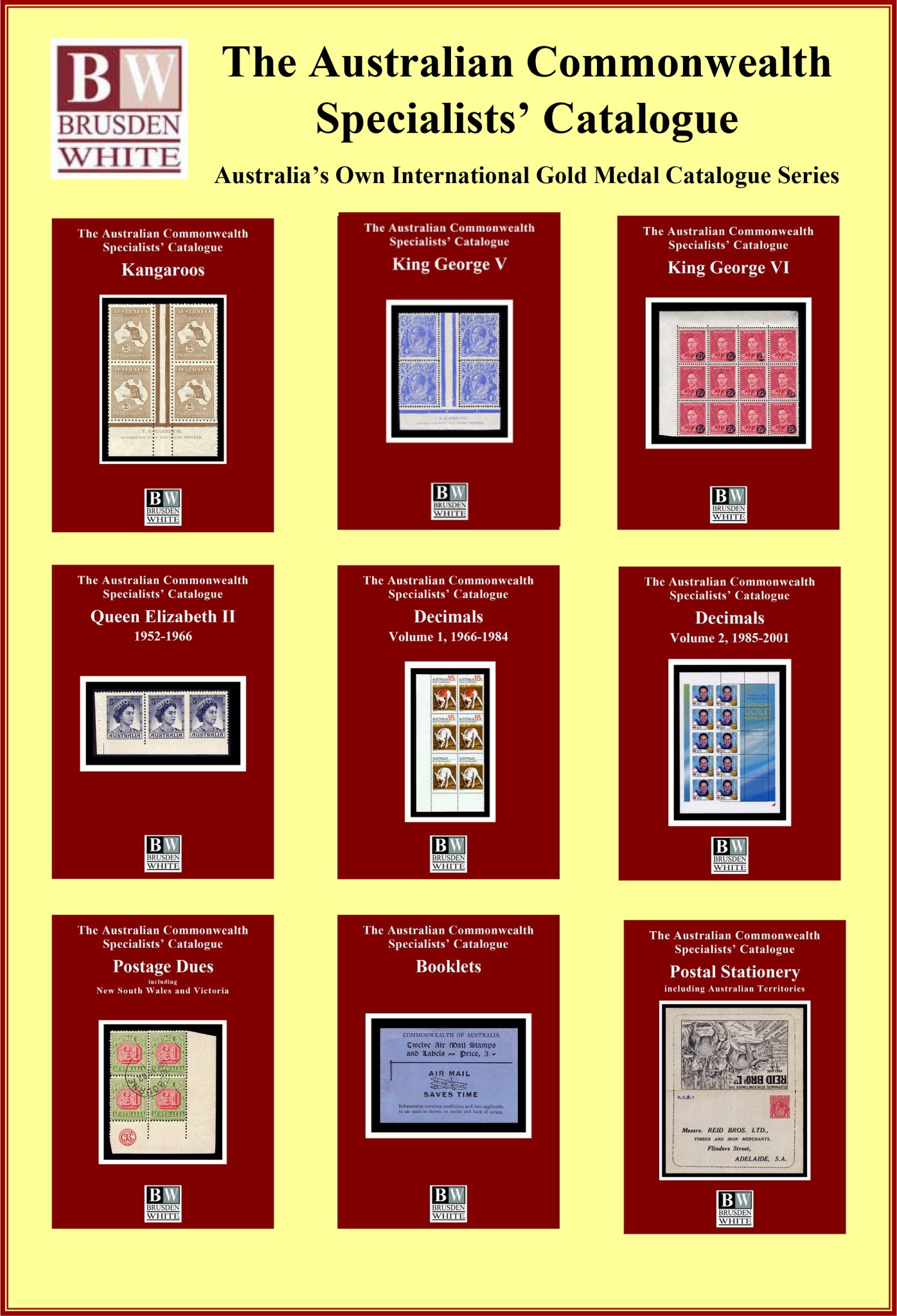 Australian Commonwealth Specialist's Catalogues (Brusden White ...