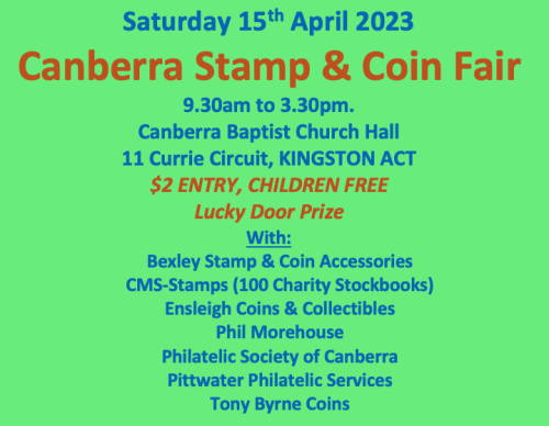Canberra Stamp Market - Bexley Stamp and Coin Accessories